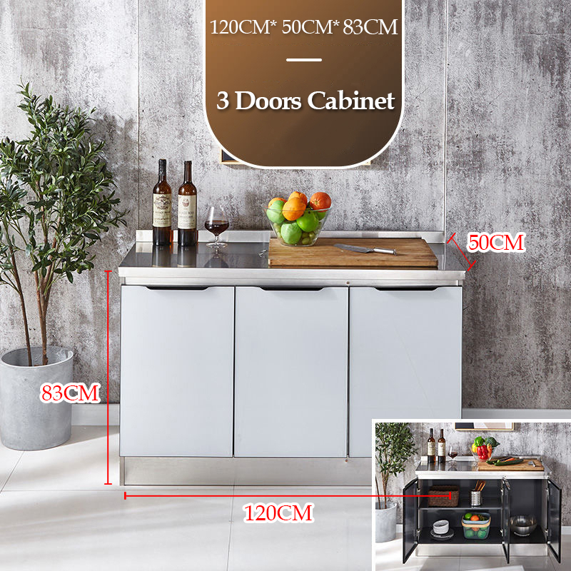 Ready Stock🔥 Stainless Steel Kitchen Storage Cabinet Sets kichen Sink ...