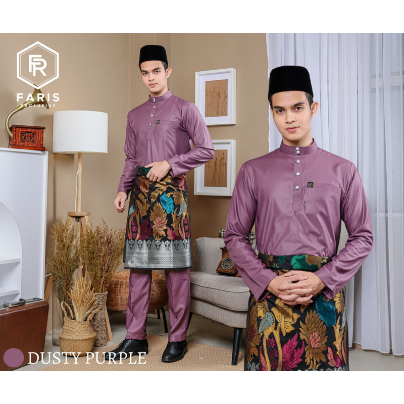 DUSTY PURPLE | Baju Melayu Putra by Faris exclusive 2023 | Shopee Malaysia