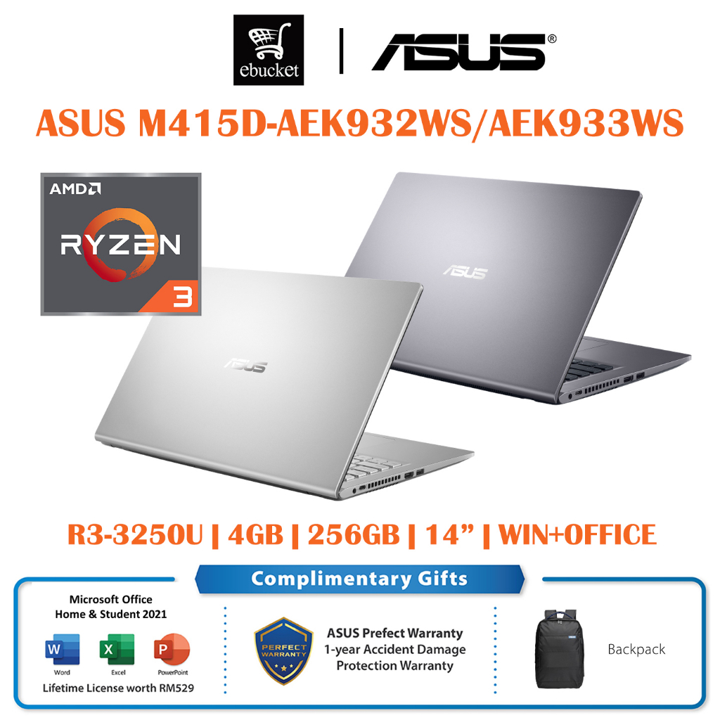 Asus M415D-AEK932WS / M415D-AEK933WS Laptop / Notebook ( R3-3250U / 4GB ...