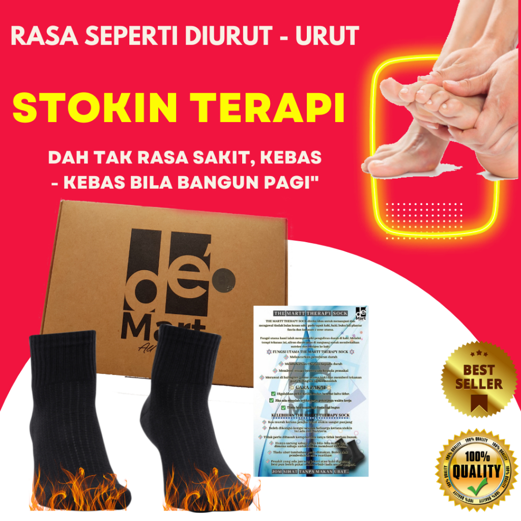 🔥THERAPY SOCK🔥 - 𝗥𝗘𝗔𝗗𝗬 𝗦𝗧𝗢𝗖𝗞 + 𝗙𝗥𝗘𝗘 𝗣𝗢𝗦𝗧𝗔𝗚𝗘 STOKIN RAWAT SAKIT LUTUT ...