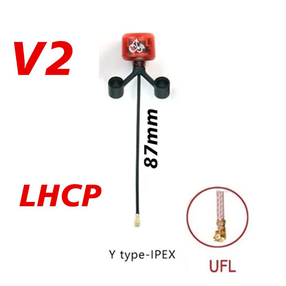 Rush CHERRY V2 FPV 5.8G ANTENNA II LHCP RHCP SMA MMCX Angle UFL long ...