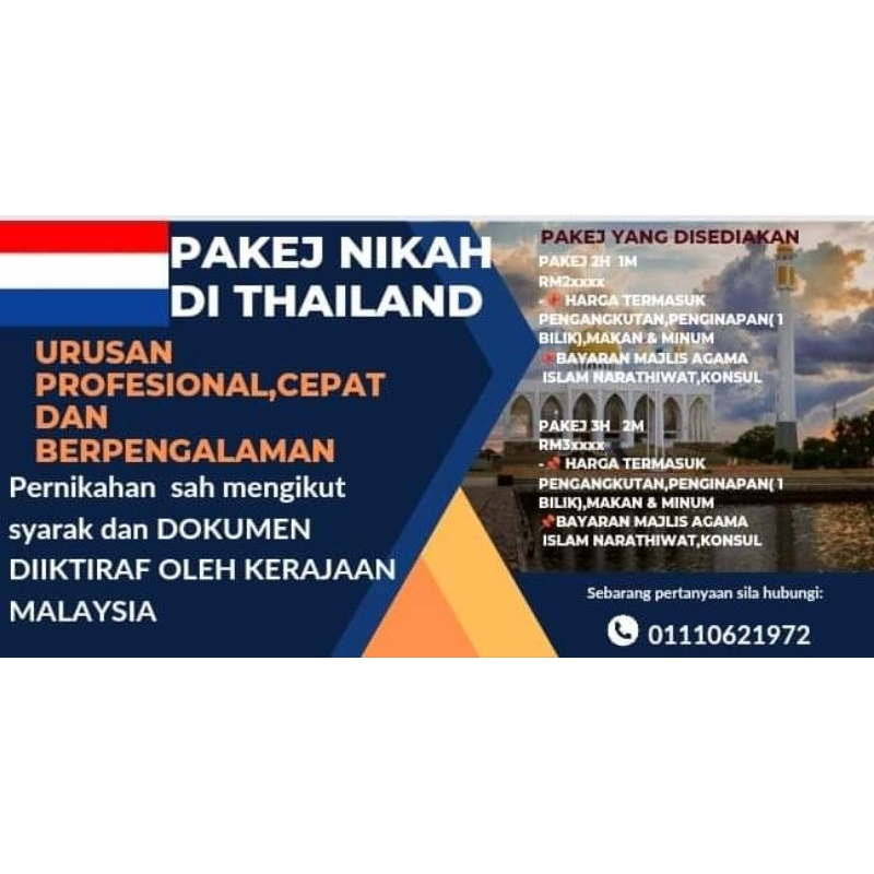 pakej nikah kahwin di Thailand | Shopee Malaysia pakej nikah kahwin di Thailand | Shopee Malaysia
