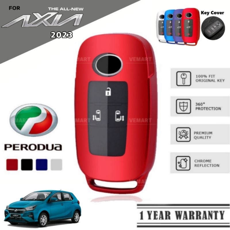Vemart Perodua axia 2023 car key cover case tpu axia new | Shopee Malaysia