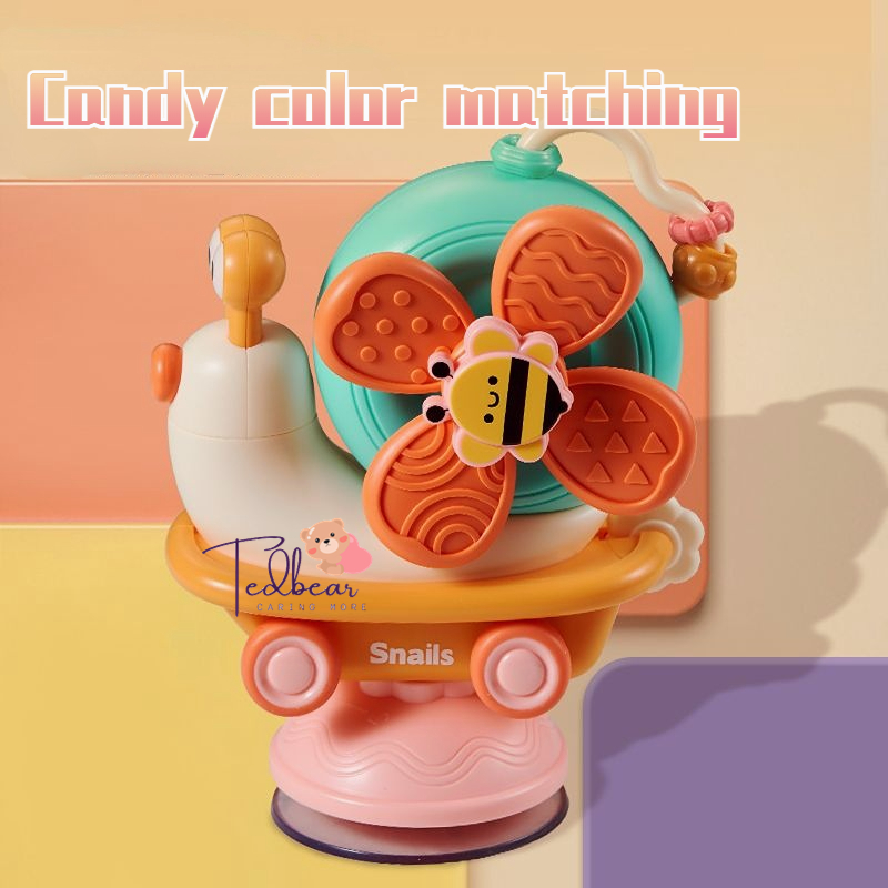 Montessori Snail Toys Suction Cup Spinner Toy for Babies Fidget ...