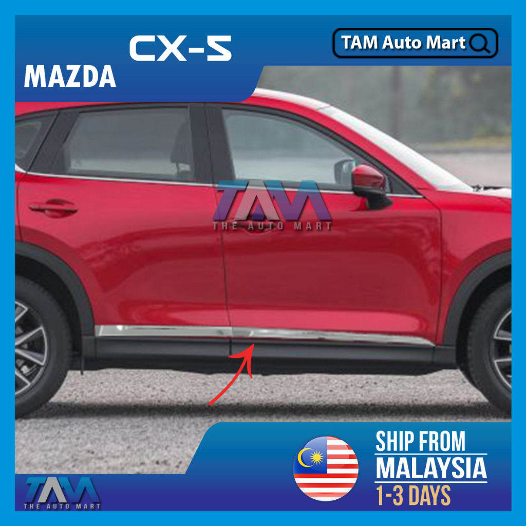 Mazda CX5 CX-5 (2nd Gen) (2017-2024) Door Moulding Chrome Garnish Body ...