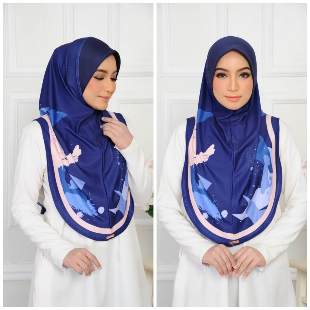 HERNES TUDUNG SARUNG INSTANT HIJAB EXCLUSIVE MOSCREPE CORAK DIAMONDS ...