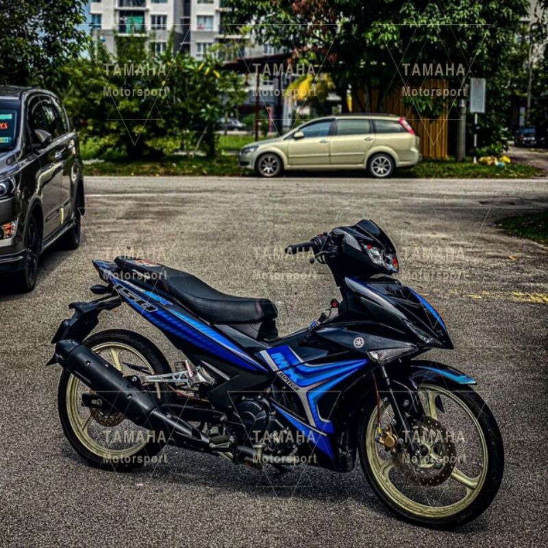 Yamaha Y15 Y15zr V1 V2 Jupiter blue Reflective PANTULAN CAHAYA black ...