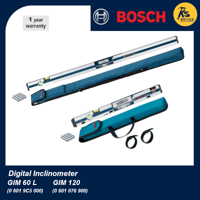 BOSCH Digital Inclinometer GIM 60 L ( 0 601 076 900 ) | GIM 120 ( 0 601 ...