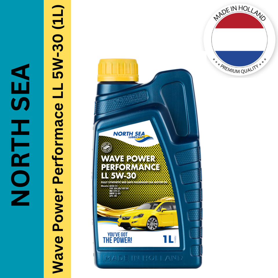 (MADE IN HOLLAND) (704836-1L)NORTH SEA WAVE POWER PERFORMANCE LL 5W30 ...