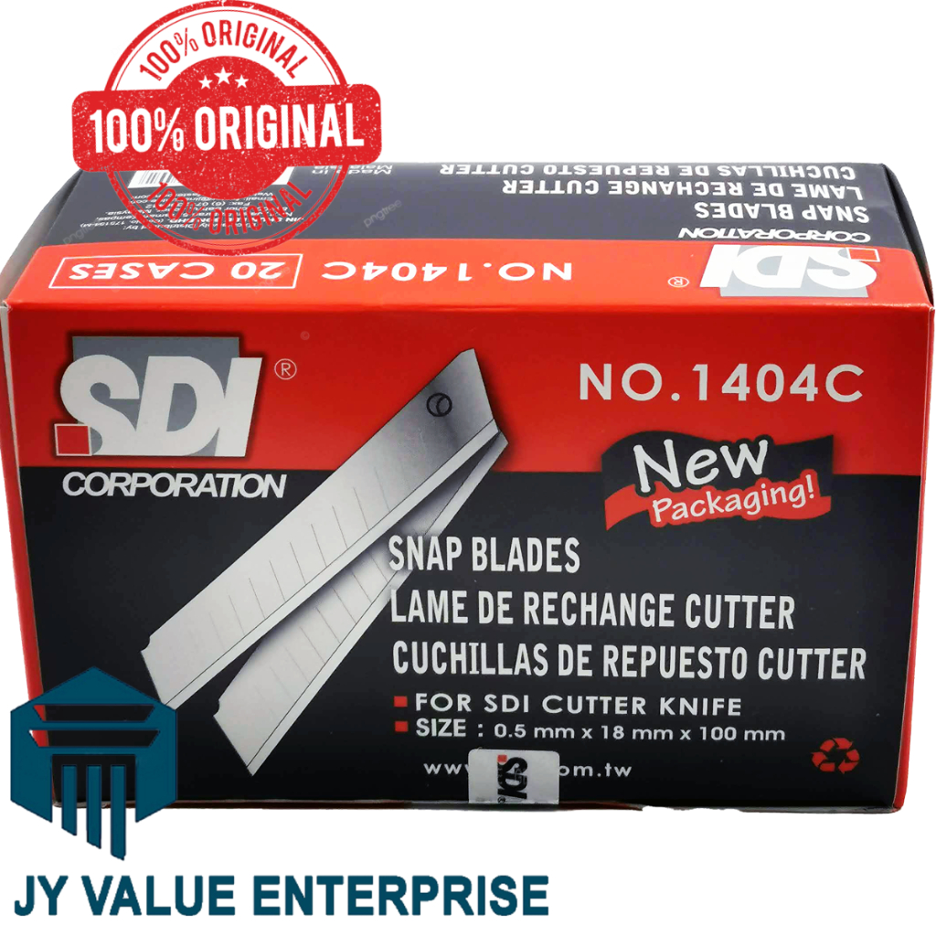 SDI 1404C Snap Blade 18mm For Big Cutter Knife (1 BOX ) | Shopee Malaysia