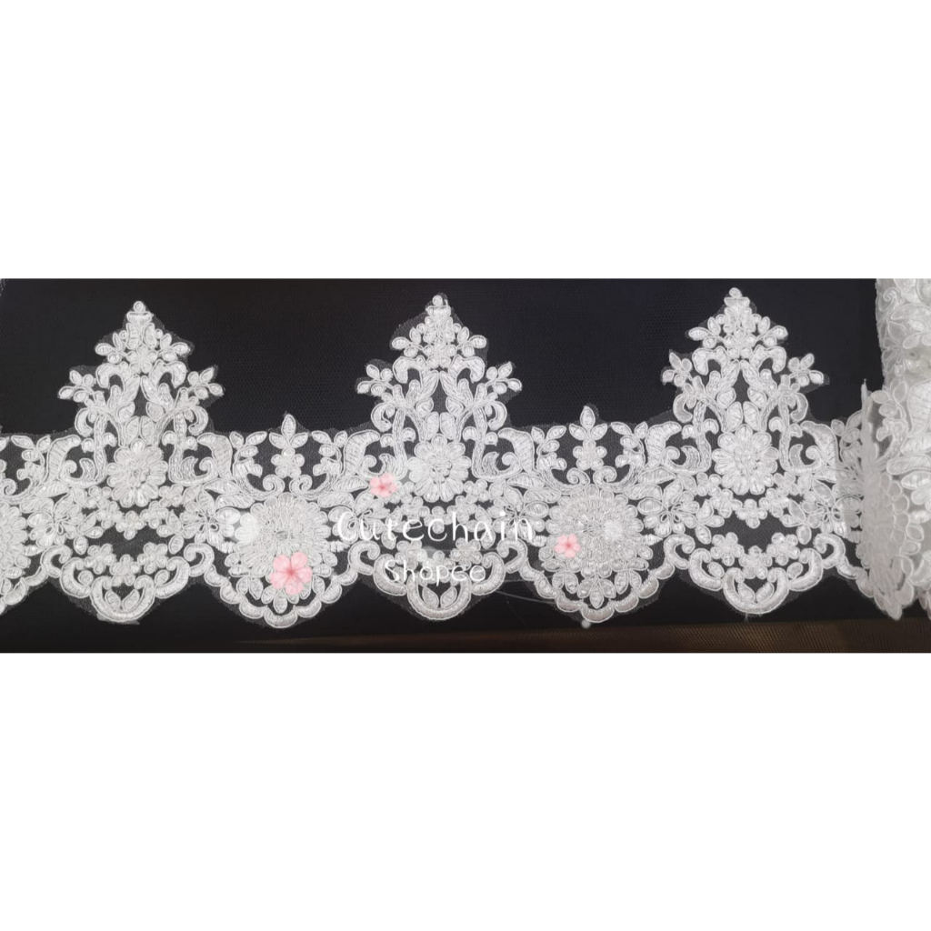 🔥HOT ITEMS🔥 Border lace pengantin /Renda Baju Tunang/Hiasan Baju Dinner ...