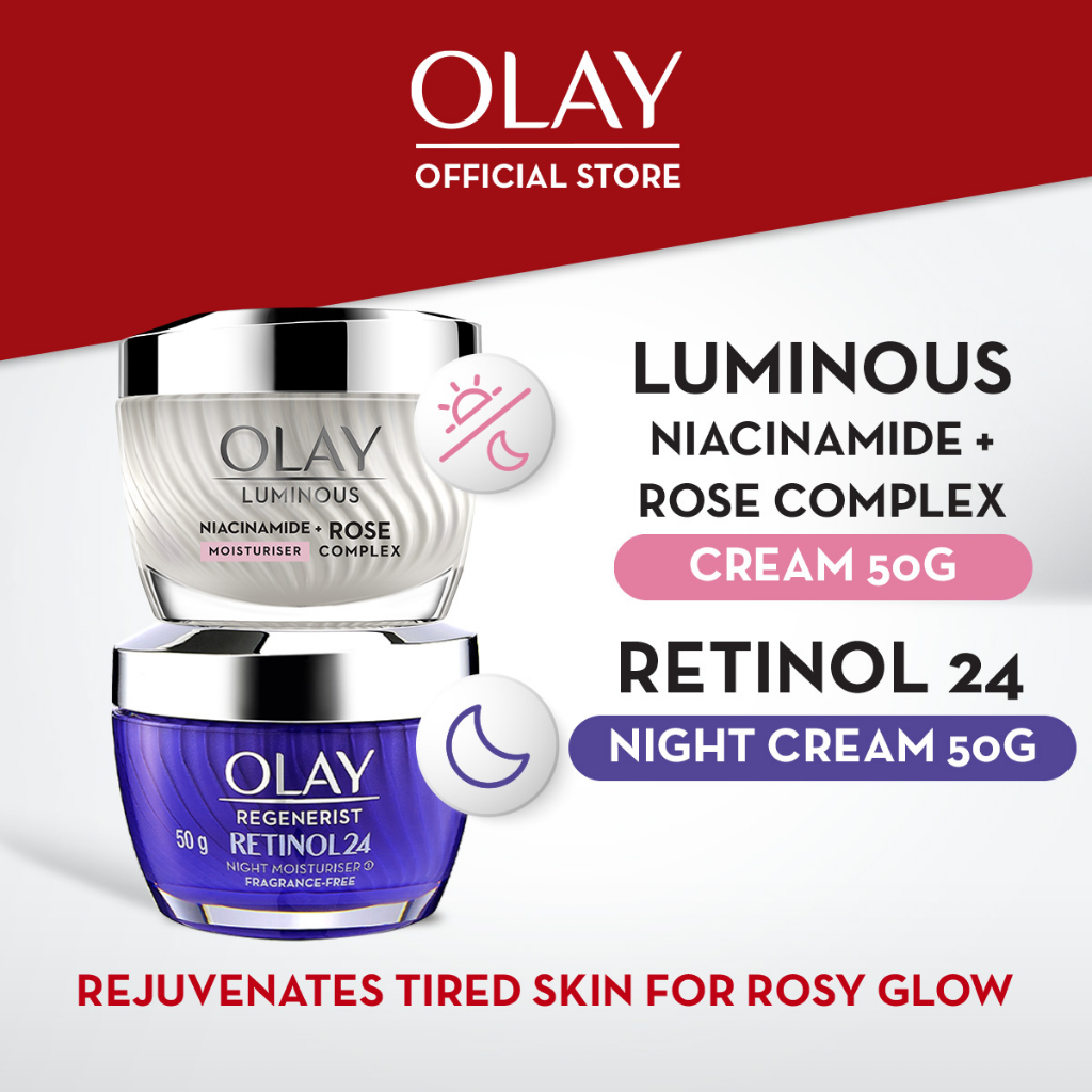 [Bundle of 2] OLAY Luminous Niacinamide + Rose Complex Cream 50 G ...