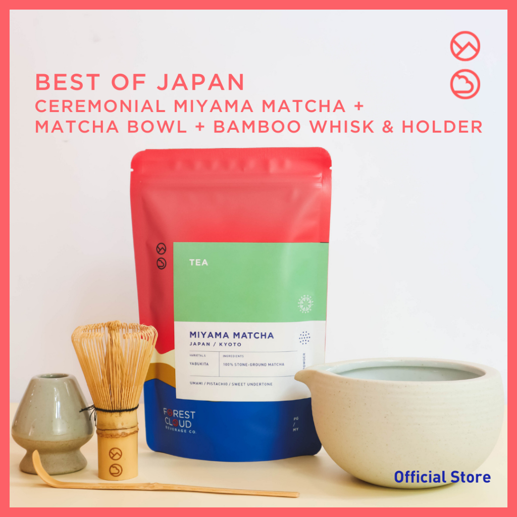 Best of Japan Bundle Ceremonial Matcha Whisk Bowl Matcha Stand | Shopee ...