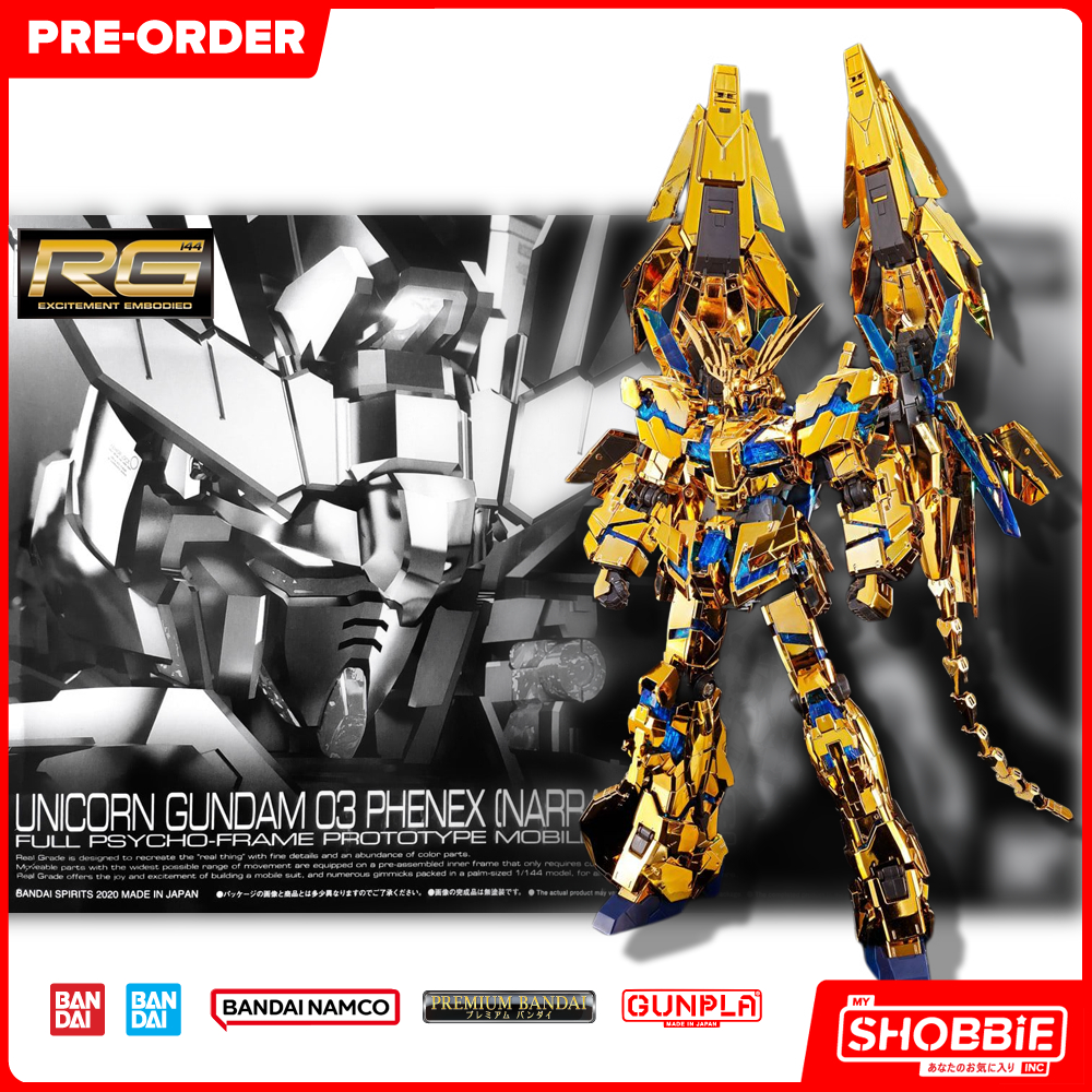 (Ready Stock) BANDAI RG 1/144 Unicorn Gundam 03 Phenex (Narrative Ver ...