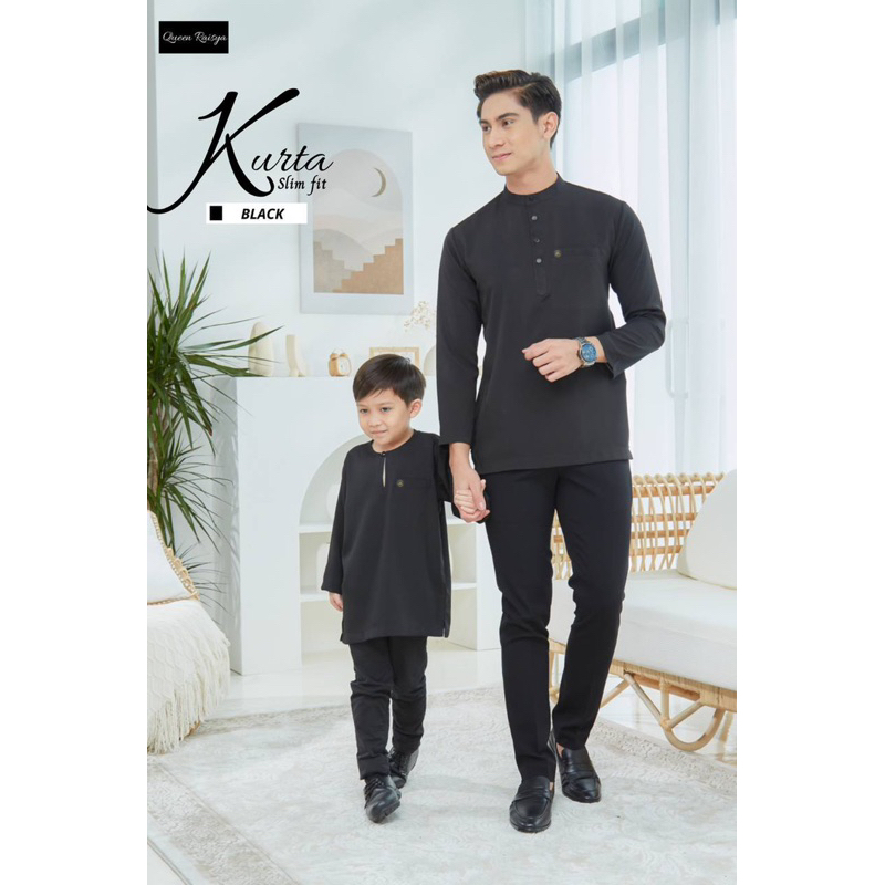 kurta moden slim fit dewasa (ready stock) | Shopee Malaysia