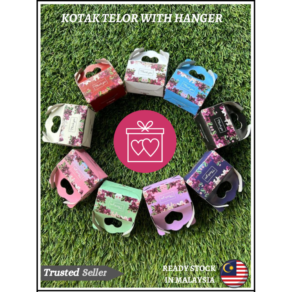 100pcs in 1pkt Kotak telor with hanger kotak doorgift 6.5cmx5cm ...