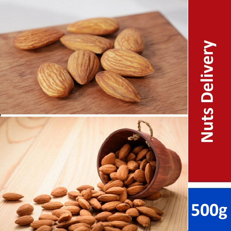 Snacks / Nuts / Kacang / Badam / Almond Raw / Almond Roasted /Ready To Eat Snacks /USA 250g ...