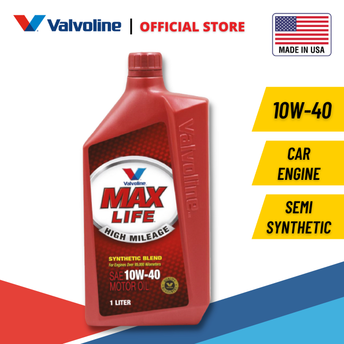 Valvoline Maxlife Semi Synthetic Car Engine Oil (1L) 10W-40 | Shopee ...