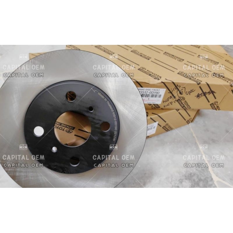 Front Disc Rotor - Vios 1.5 (2008-) NCP93 NCP150 NSP151 J E G S 43512 ...