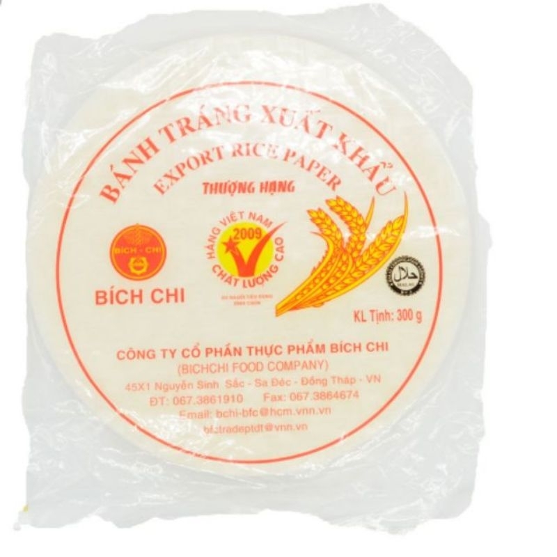 BICH CHI RICE PAPER 300G (22CM/16CM) Vietnamese Rice Paper Roll ...