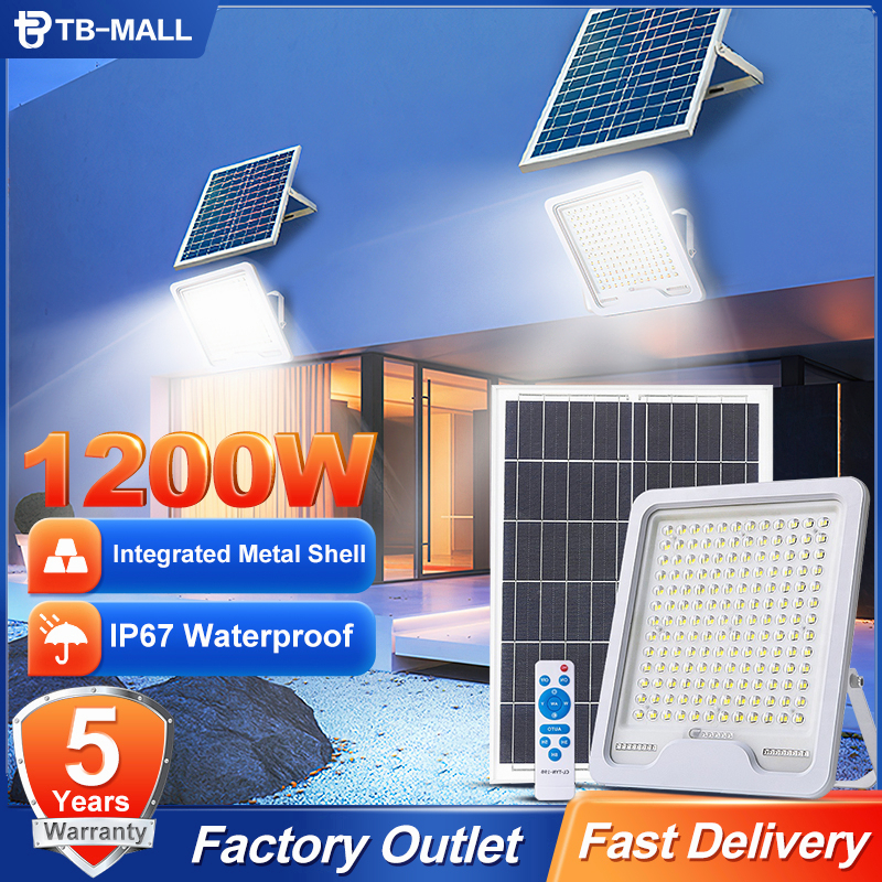 READY STOCK Solar Light 1000W lampu Solar outdoor lighting LED Solar ...