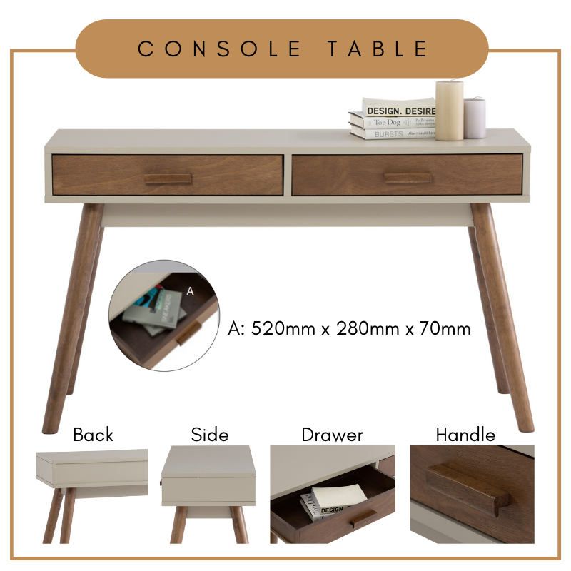 Alora Furniture - BAILEY Console Table / Kayu Meja Konsole Tepi / Meja ...