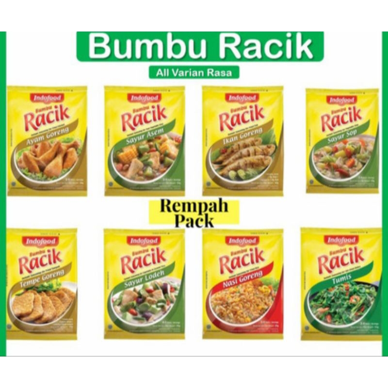 PERENCAH / BUMBU RACIK INDOFOOD RENDANG,OPOR,SOTO,SEMUR,AYAM GORENG ...
