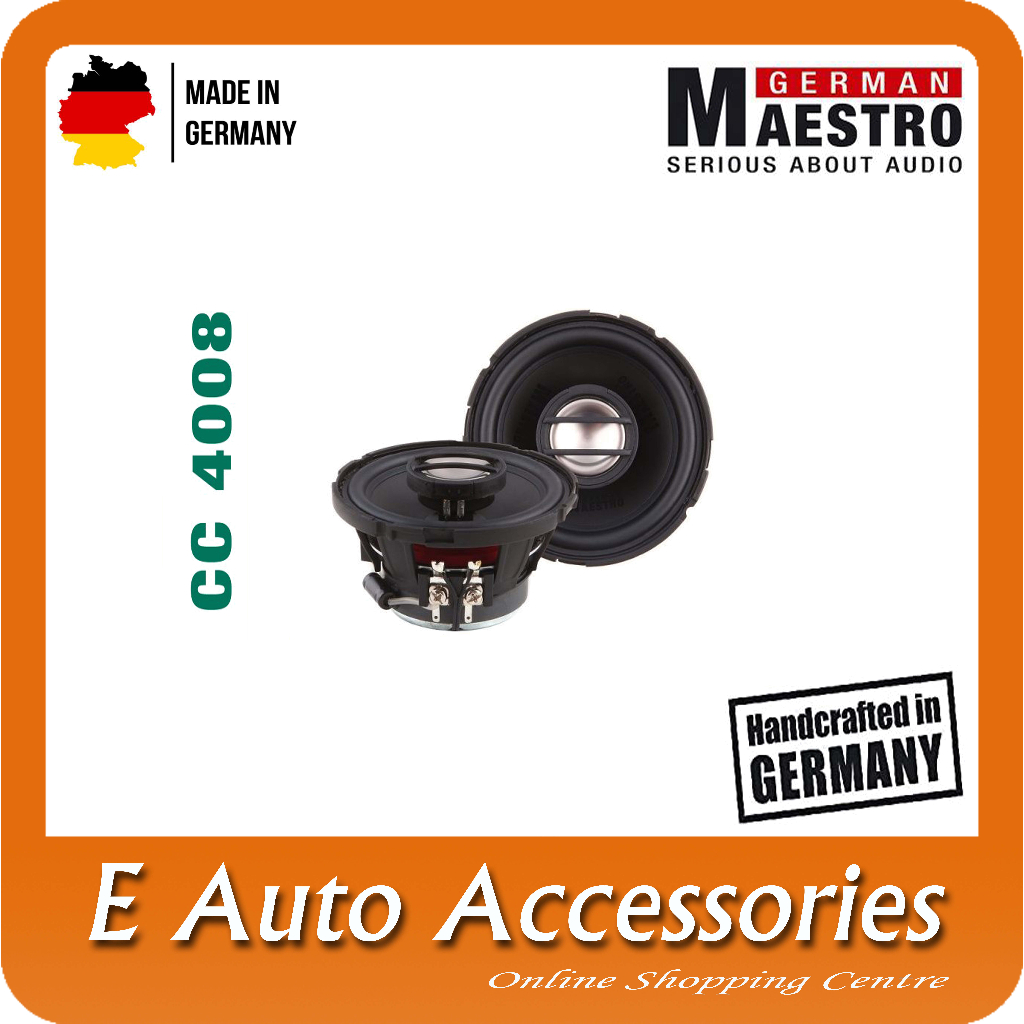 German Maestro Concept Line CC 4008 (4" 10cm 2-way Coaxial Speaker ...