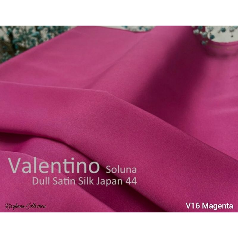 🍁 KAIN ELA DULL SATIN VALENTINO SOLUNA SILK JAPAN/HARGA UNTUK 4 METER ...