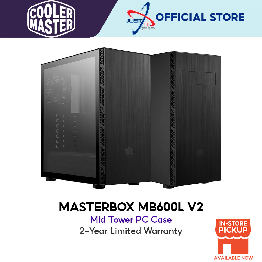 Cooler Master MASTERBOX MB600L V2 Steel Chassis ATX Case (MB600L2-KGNN ...
