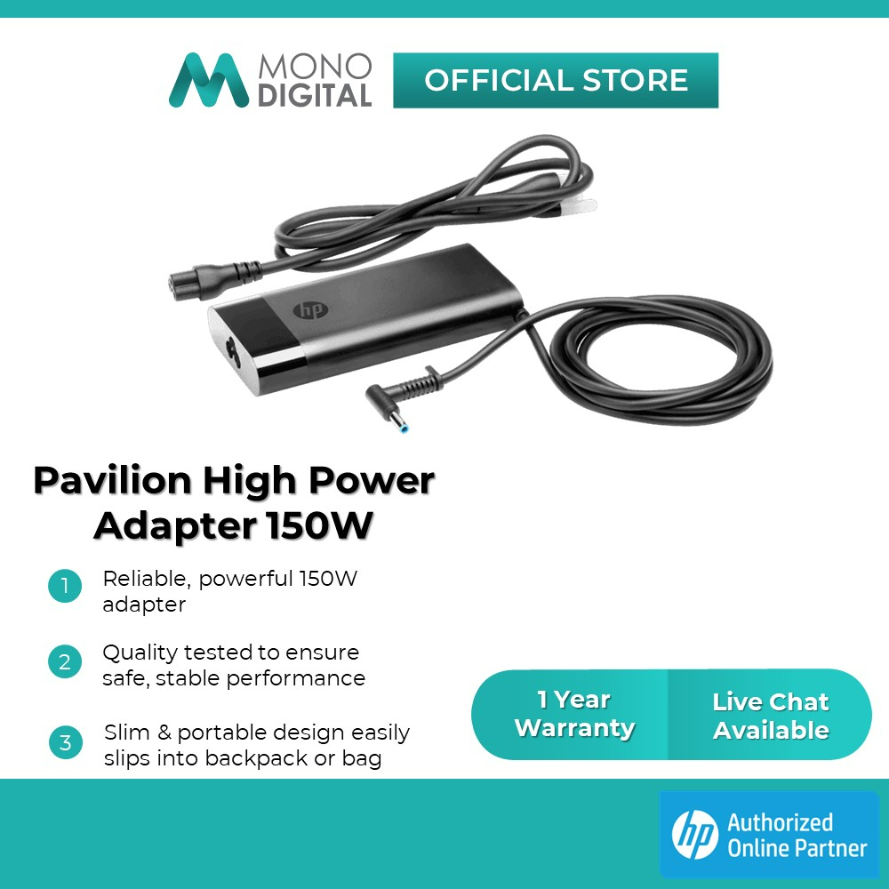 HP Pavilion High Power Adapter 150W A/P (2DR33AA) | Shopee Malaysia