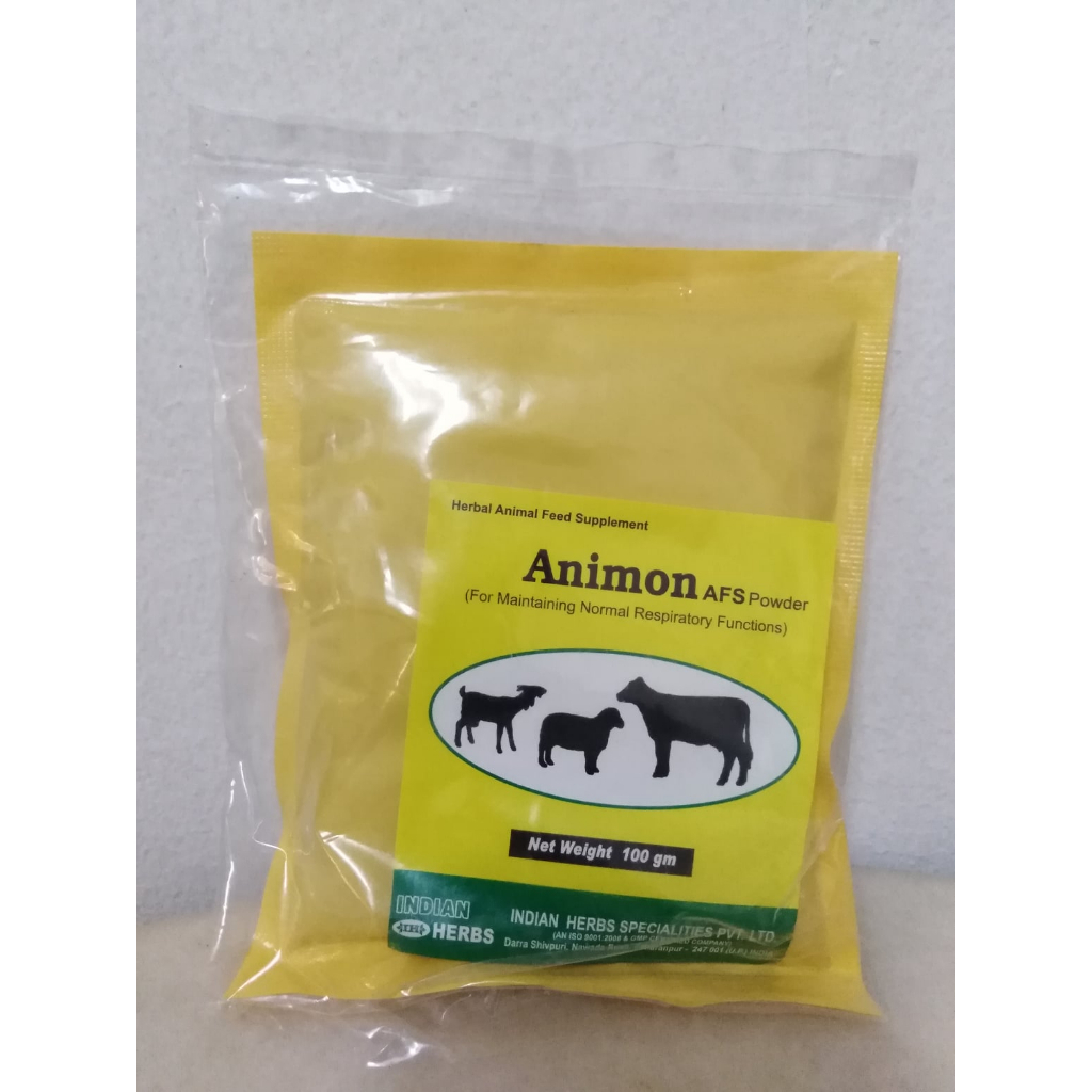 [Animon 100g] Ubat Selsema Batuk & Pneumonia herba untuk haiwan kambing ...