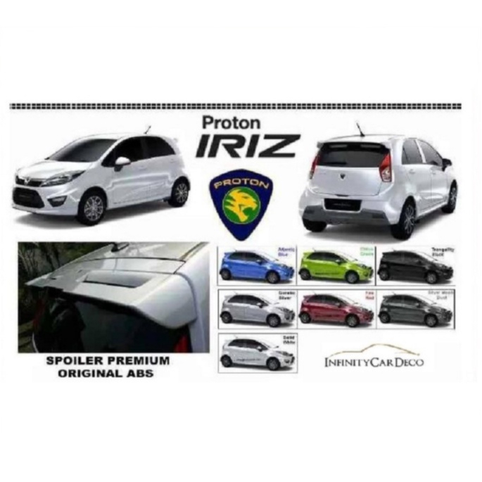 PROTON IRIZ 2014-2023 OE DESIGN ABS REAR SPOILER | Shopee Malaysia