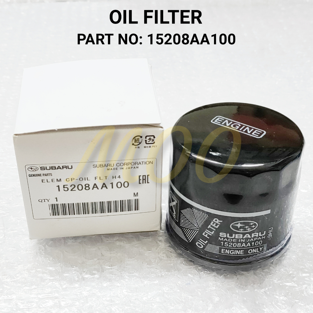 SUBARU OIL FILTER 15208AA100 / 15208AA160 | Shopee Malaysia