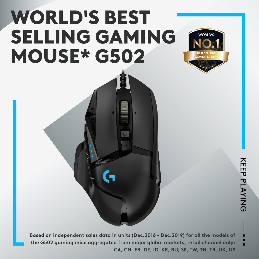 Logitech G502 HERO High Performance Wired Gaming Mouse + G413 SE Full ...