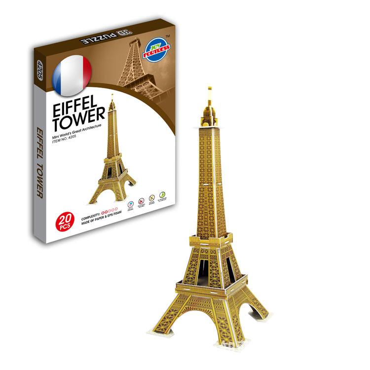 3D Puzzle Paper Building Tower Series/ DIY City Building/ Twin Tower ...