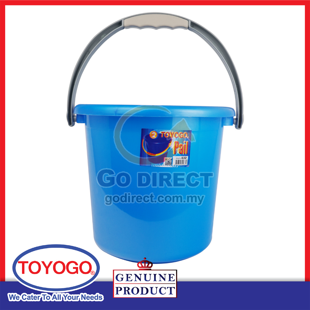 2 X TOYOGO 8L Small Handy Water Pail (632) Water Storage Handy Cover ...