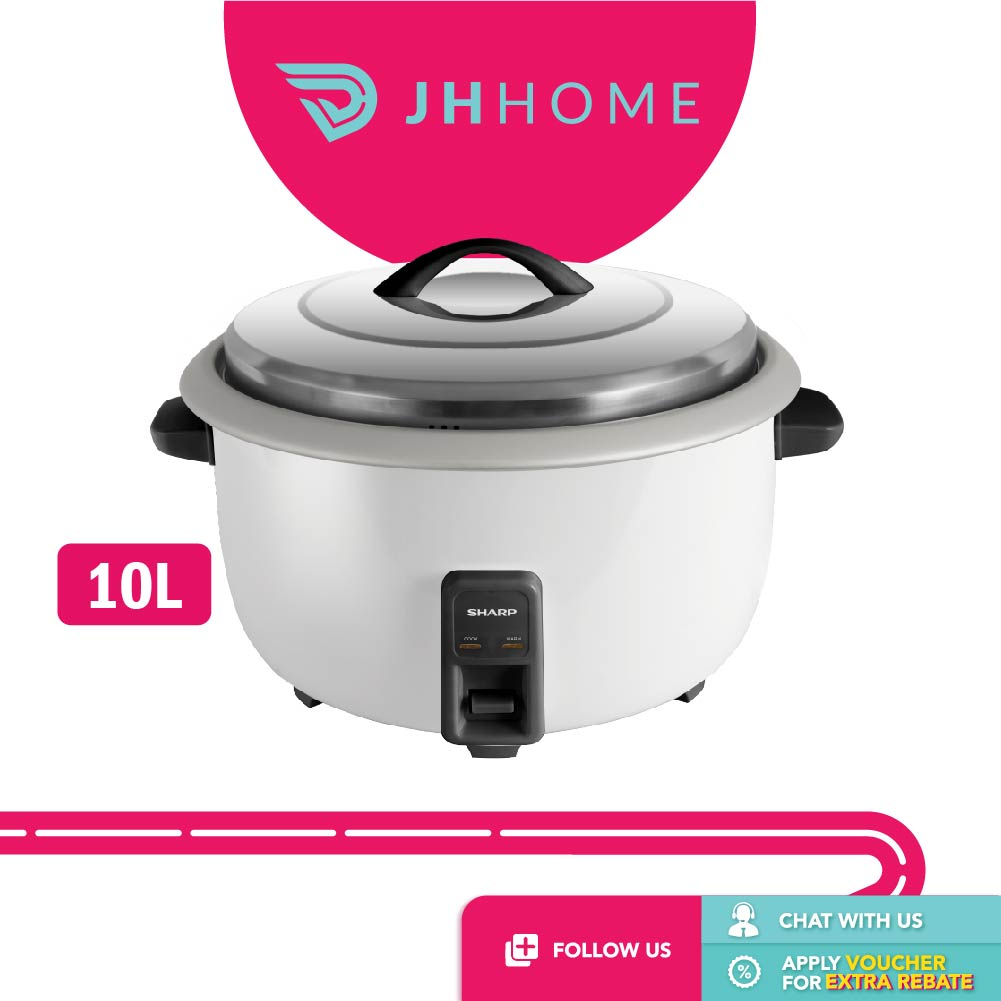 Sharp 10L Commercial Rice cooker KSH1008CWH | Periuk Nasi Besar | Shopee Malaysia