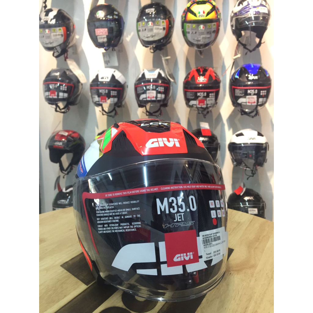 GIVI Helmet SCUDO M35.0 Open Face Helmet Limited Edition LCR Team | Shopee Malaysia
