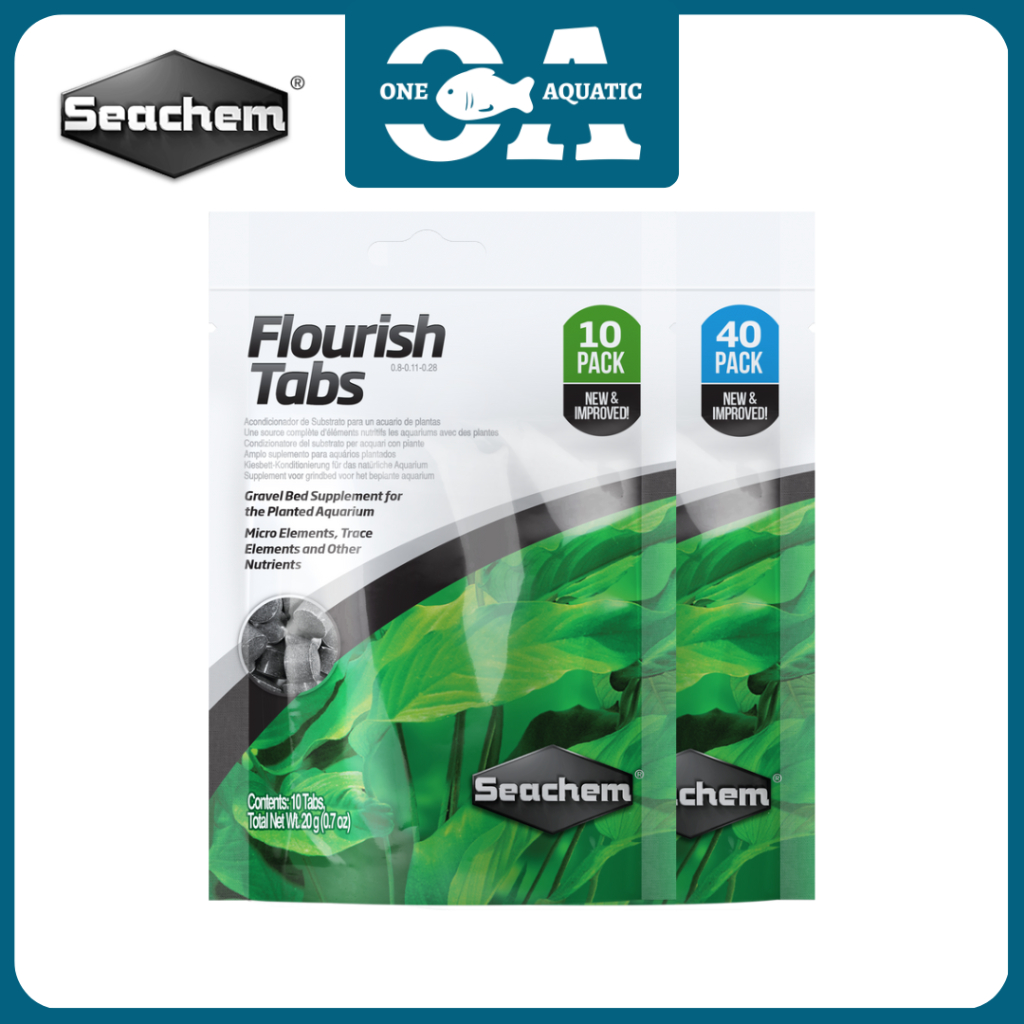SEACHEM Flourish Tabs Plant Root Tab Fertilizer (10Tabs/40Tabs ...