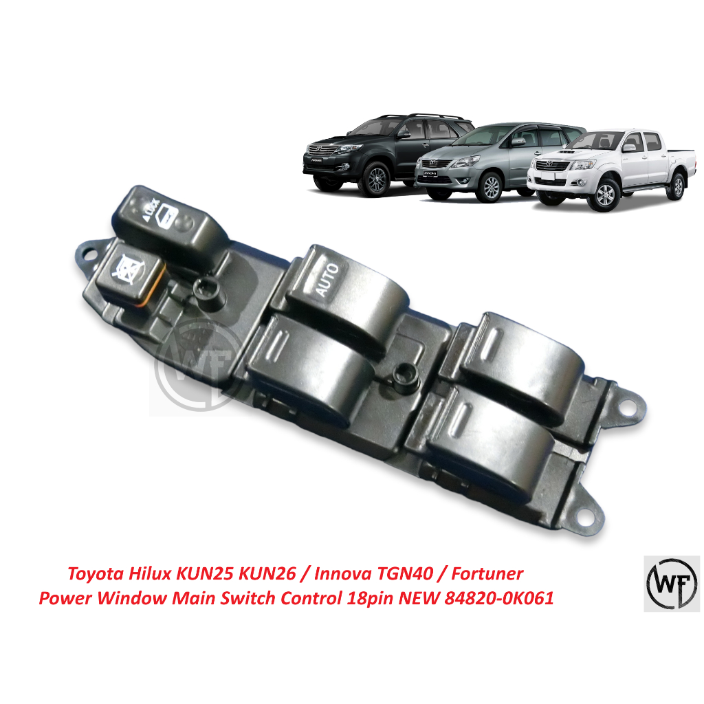 Toyota Hilux Vigo KUN25 KUN26 / Fortuner / Innova Power Window Main ...