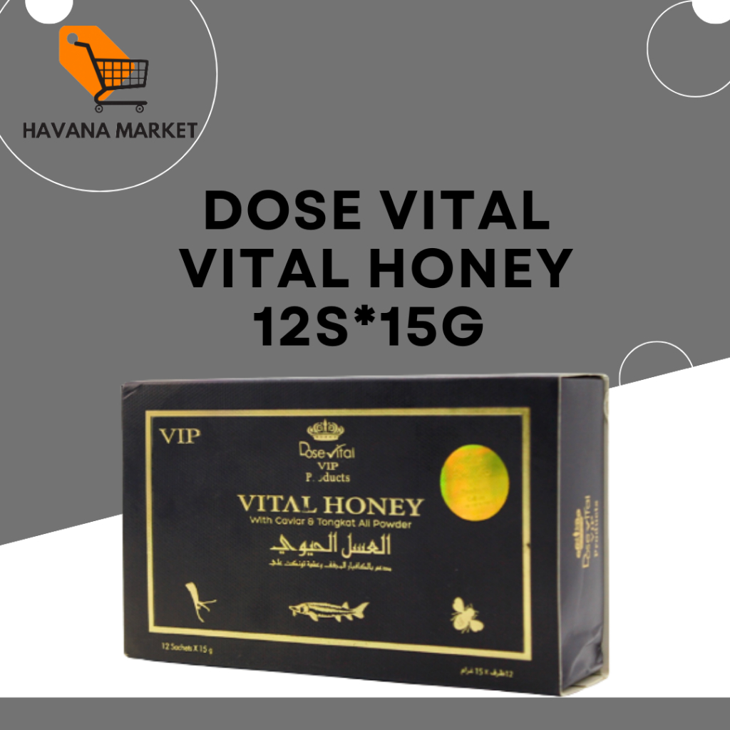 Dose Vital Honey 12 sachet x 15g عسل حيوي ملكي | Shopee Malaysia