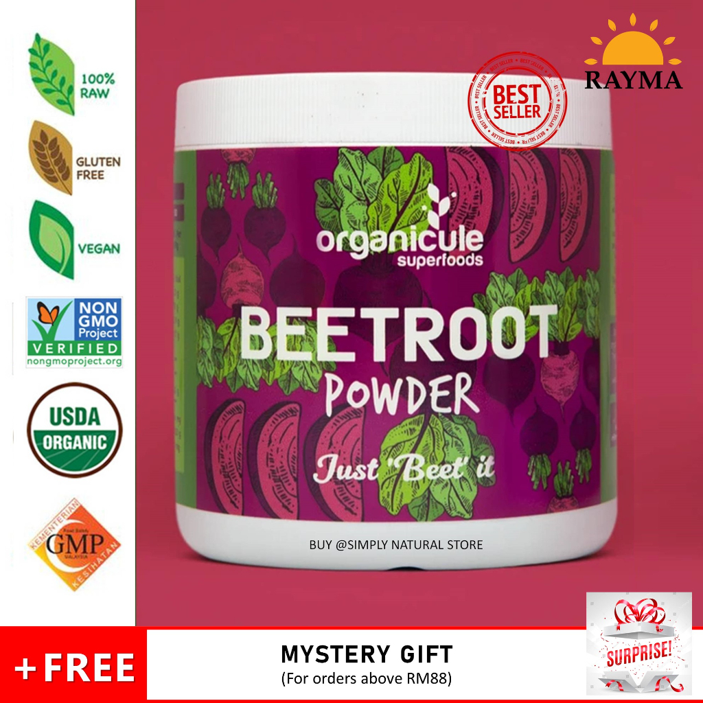 ORGANICULE Superfood Raw Organic Beetroot Powder, Croatia, 300g ...