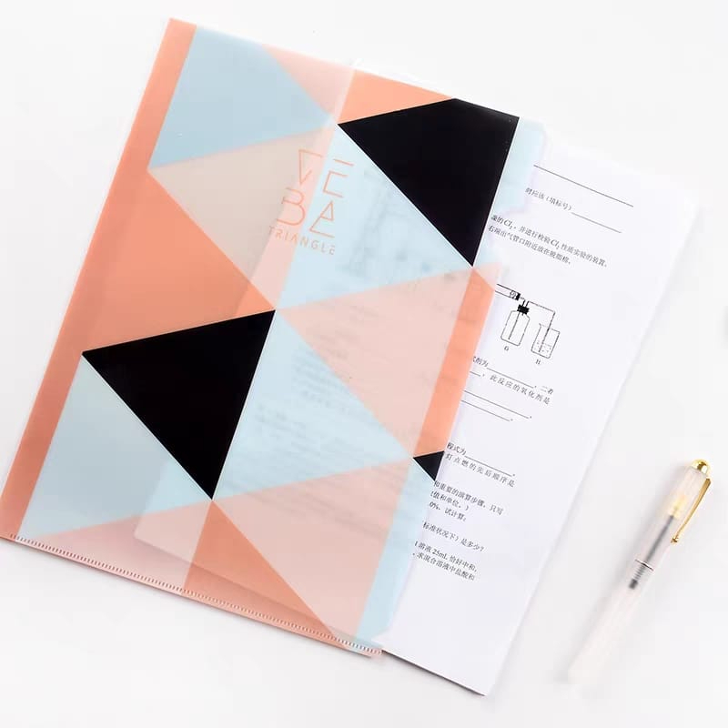 Wengu文谷 A4 L Shape File L Shape Document Folder School Student Office ...