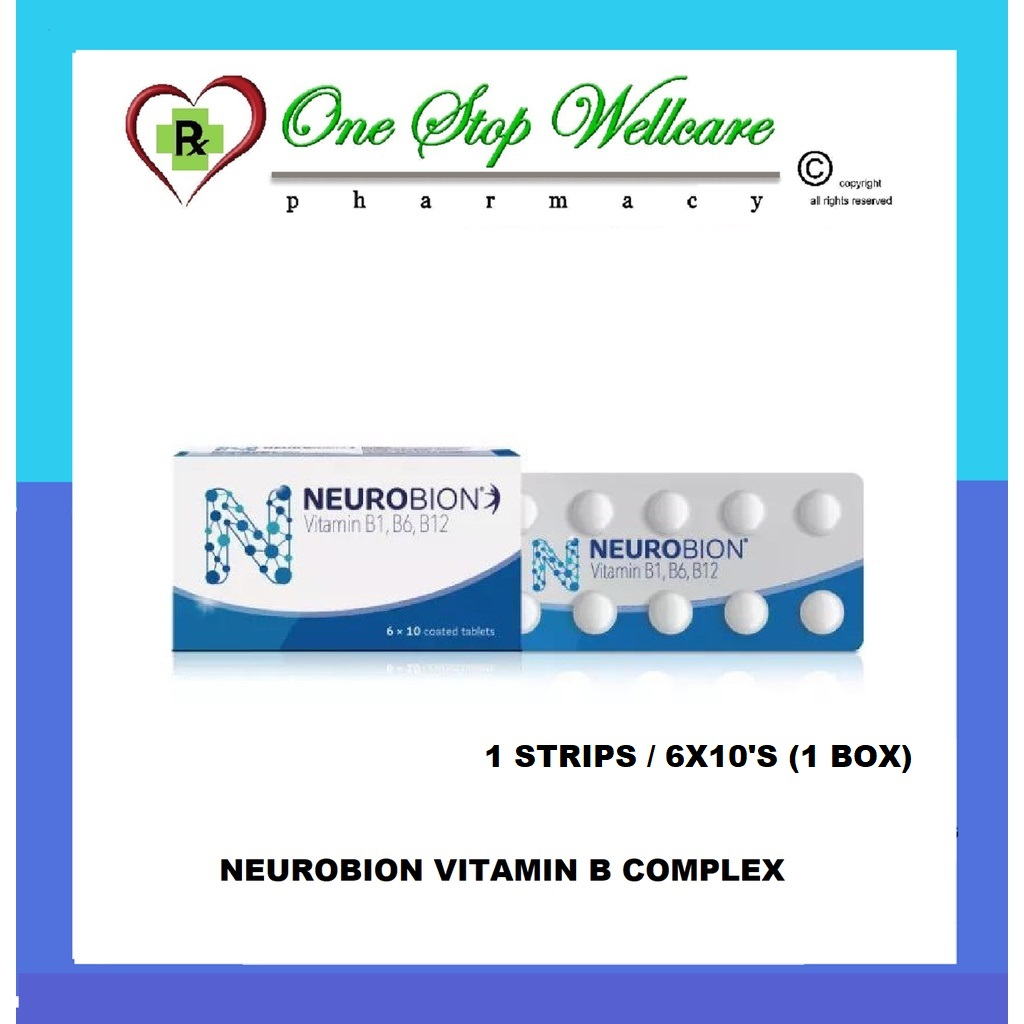 NEUROBION VITAMIN B COMPLEX 1 STRIPS / 6X10'S (1 BOX) (EXP:04/2027 ...