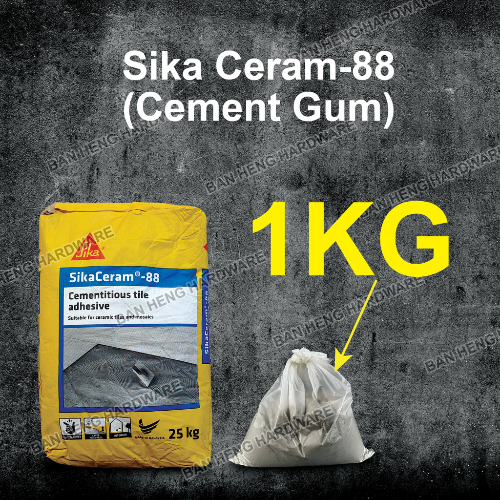 1KG Cement Simen Kelabu / 1KG White Cement / 1KG Sika Ceram 88 / 1KG ...