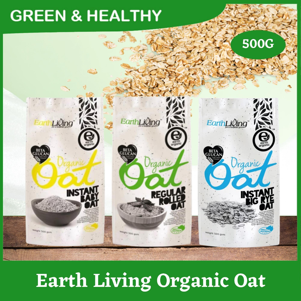 Earth Living Organic Oat (Instant Baby Oat/ Instant Big Rye Oat ...