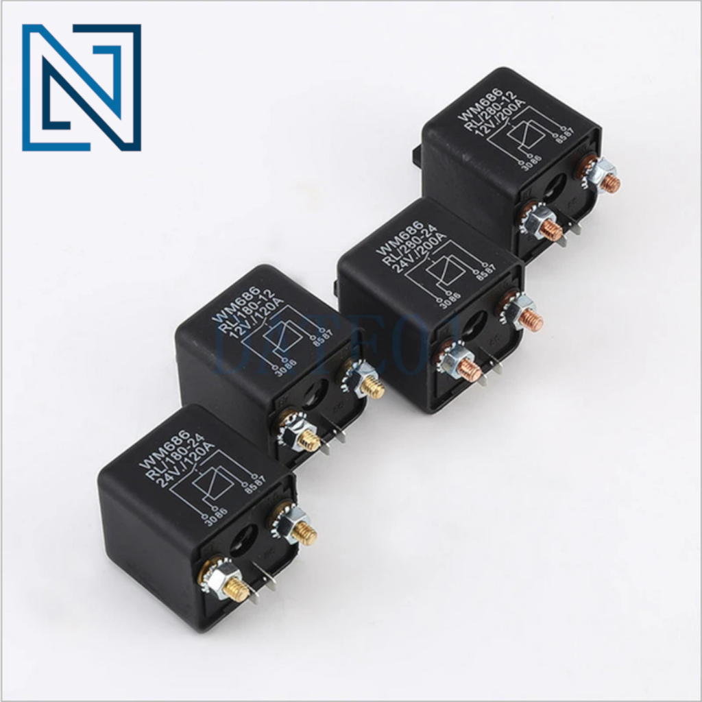 WM686 / TN686 4 PIN 12V 24V 100A 120A 200A Car Lorry Starter Relay ...