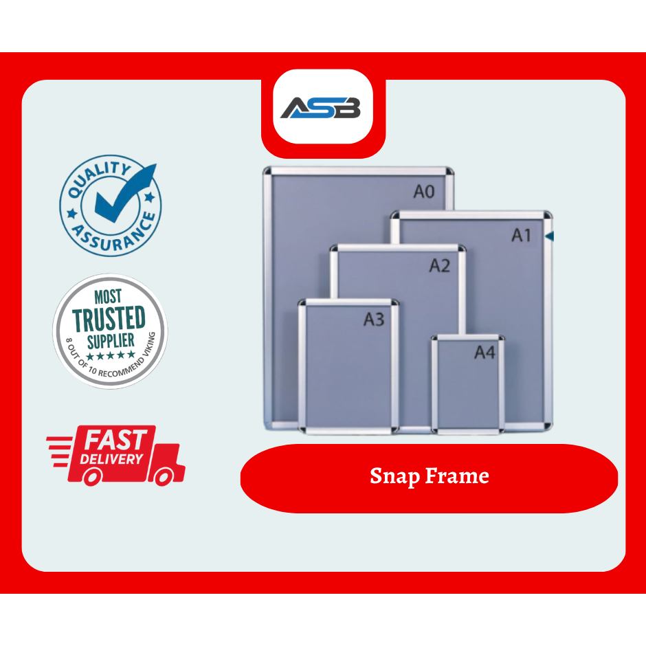 Snap Frame , Notice Board Poster Size A4, A3, A2, A1, A0 [SF-A] | Shopee Malaysia