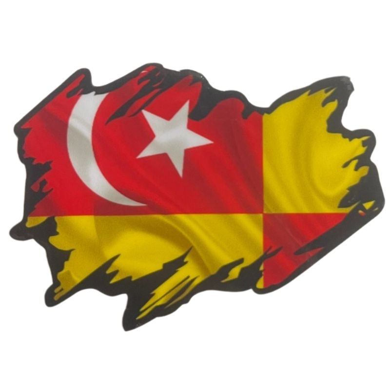 FLAG STICKER BENERA NEGERI&NATIONAL STATES MALAYSIA JOHOR MELAKA ...